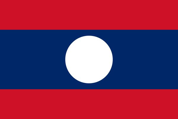 Escudos y banderas de Laos.